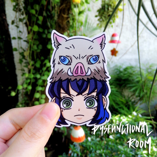 Kimetsu no Yaiba Sticker - Boar mask Inosuke – Dysfunctional Room